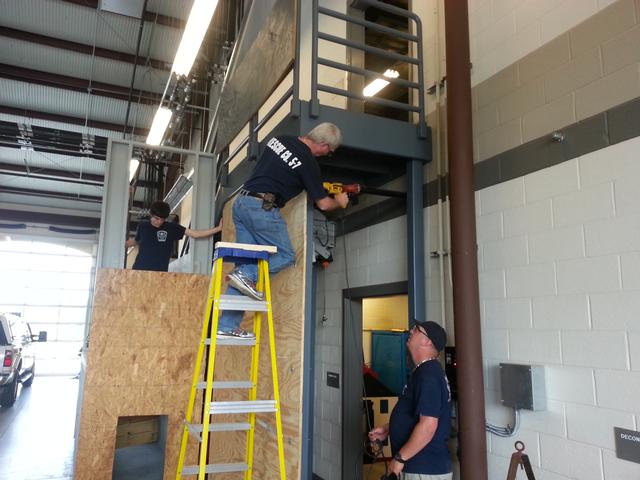 Rappelling Wall Training Prop - Smithfield Volunteer Fire Department